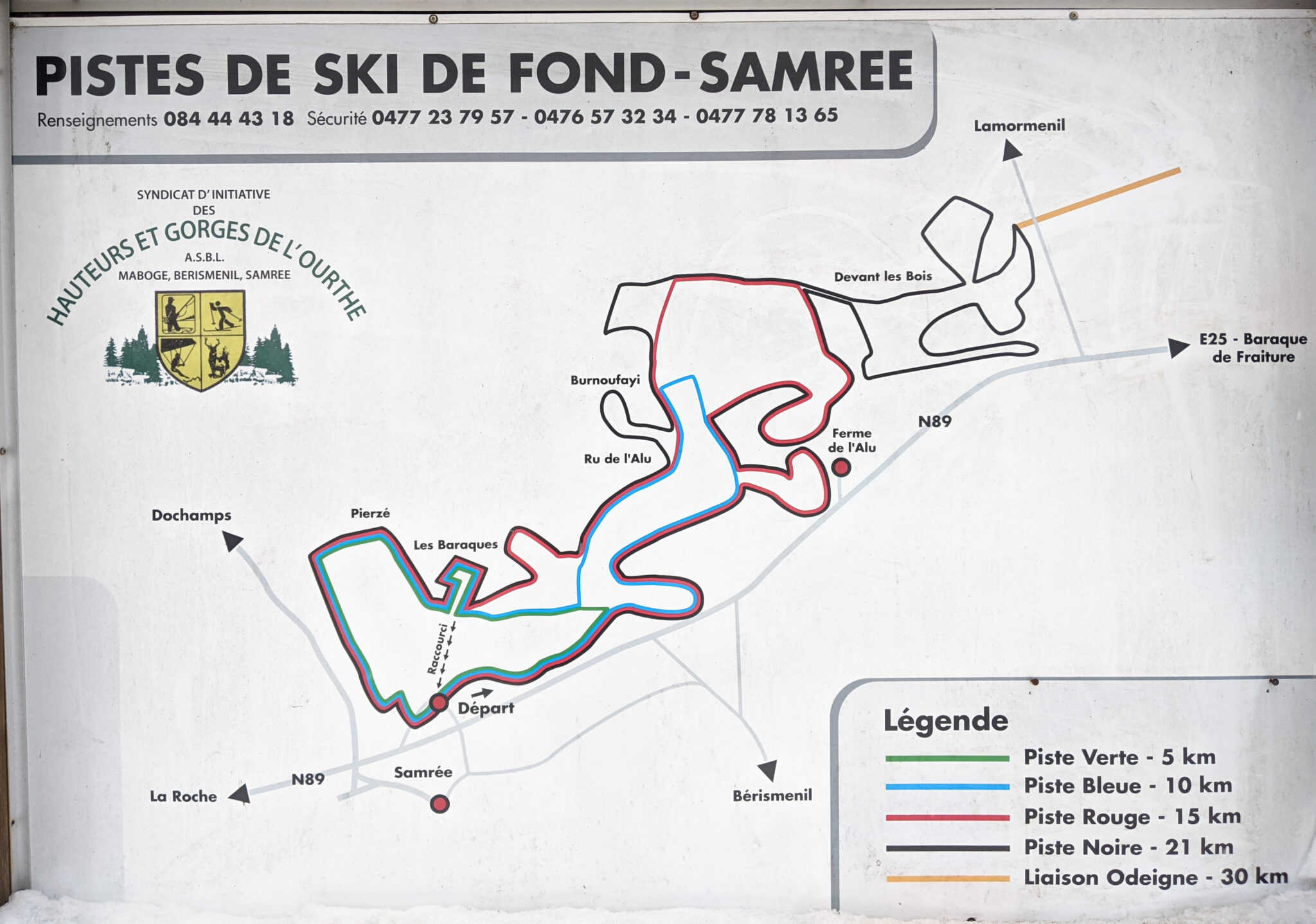 Samrée cross-country ski resort