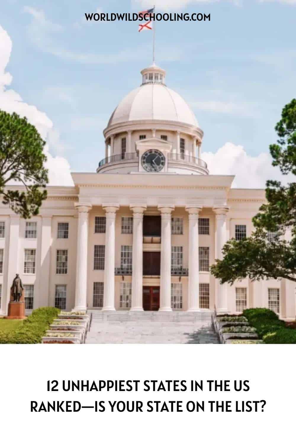 12 Unhappiest States in the US Ranked, According to Latest Analysis